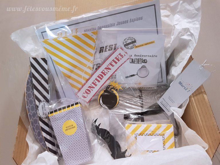 Kit déco "Agent secret" • Boutique Fêtes vous même