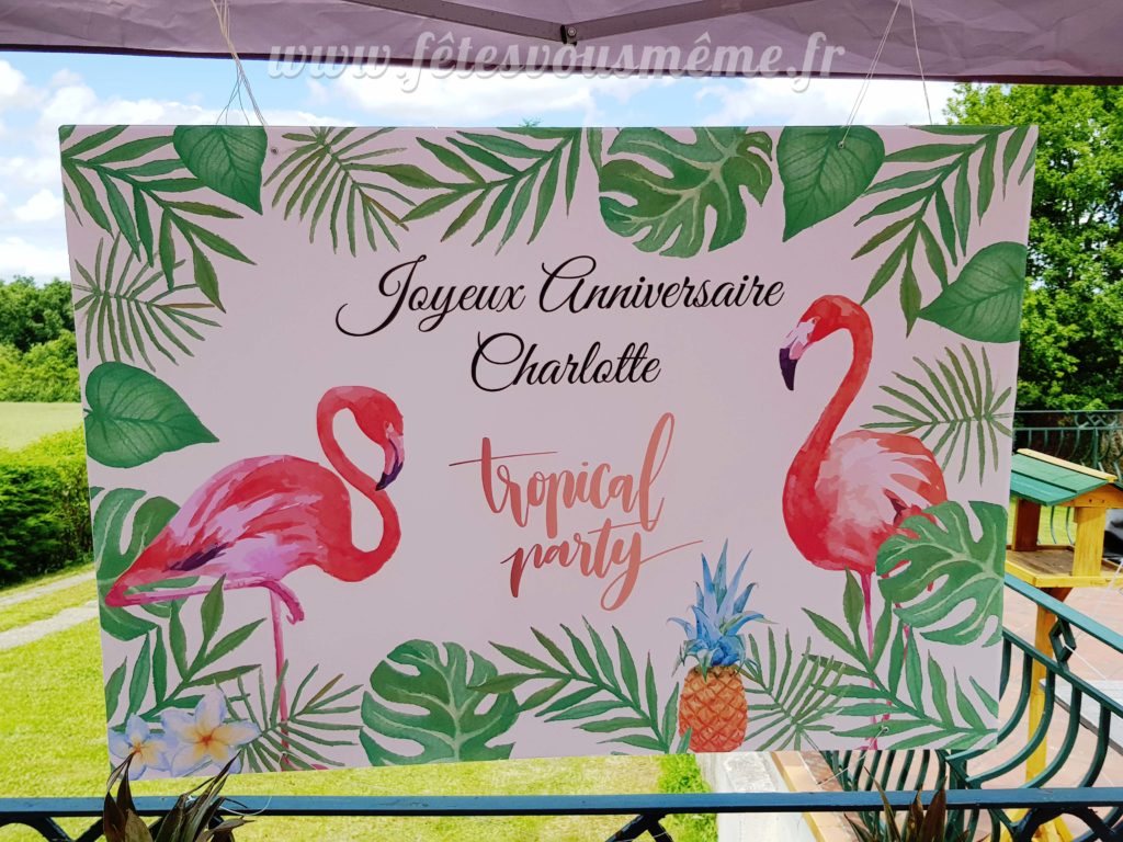 Affiche décor Tropical Party - Boutique Fêtes vous même