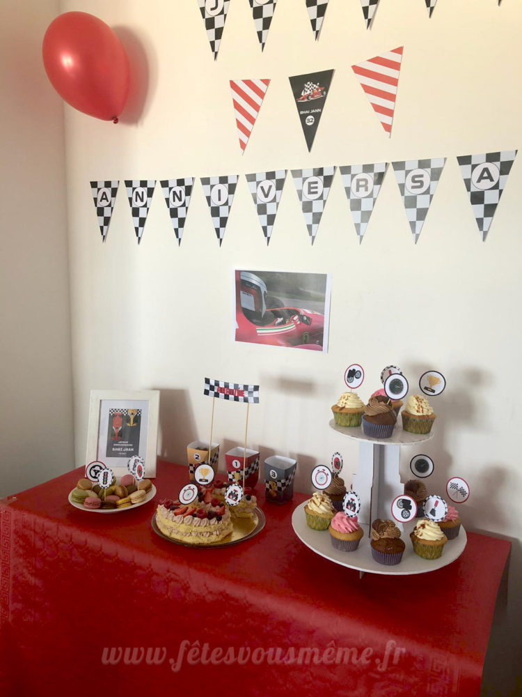 Kit déco "Formule 1" • Boutique Fêtes vous même