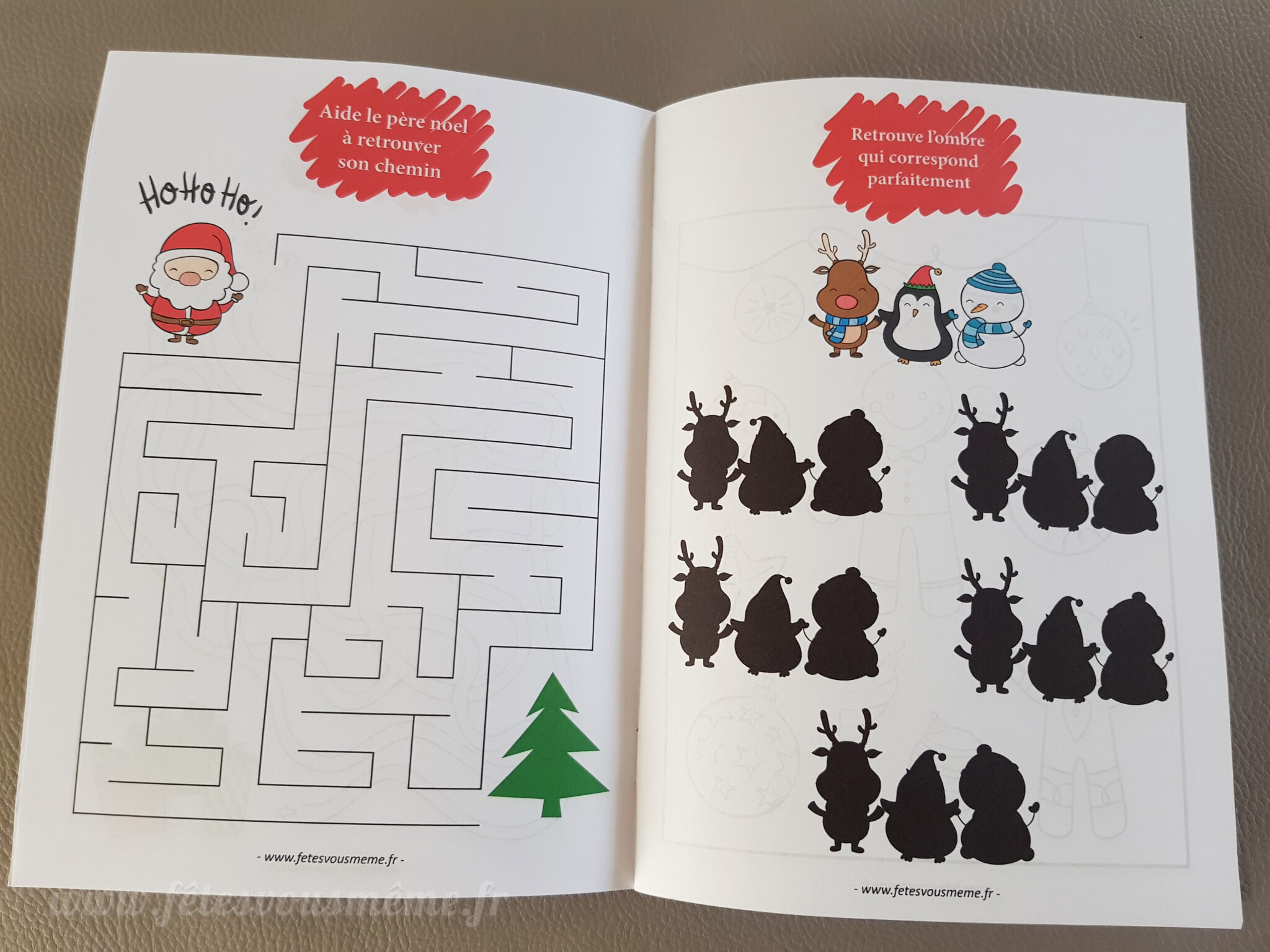 Livret de jeux - activités de Noël • Boutique Fêtes vous même