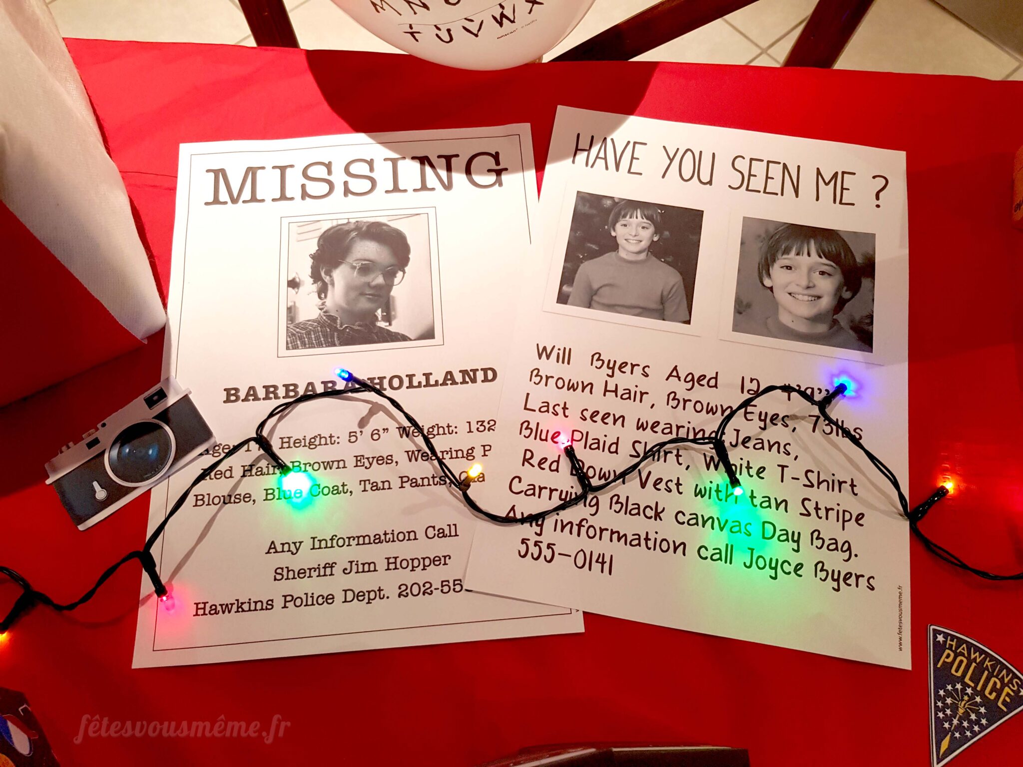 Affichette A4 x2 Missing - Stranger Things - Boutique Fêtes vous même
